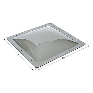 ICON 12121 RV Skylight SL2222-22" x 22" x 4", Smoke