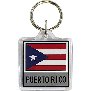 Flagline Puerto Rico - Country Lucite Key Ring
