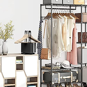 Hanger Storage Organizer, Metal Hanger Organizers for Closet Laundry Room, Hanger Rack for Velvet Plastic Hangers