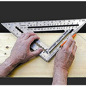 Swanson Tool Co S0107 "Big 12" 12-Inch Speed Square Layout Tool with Blue Book