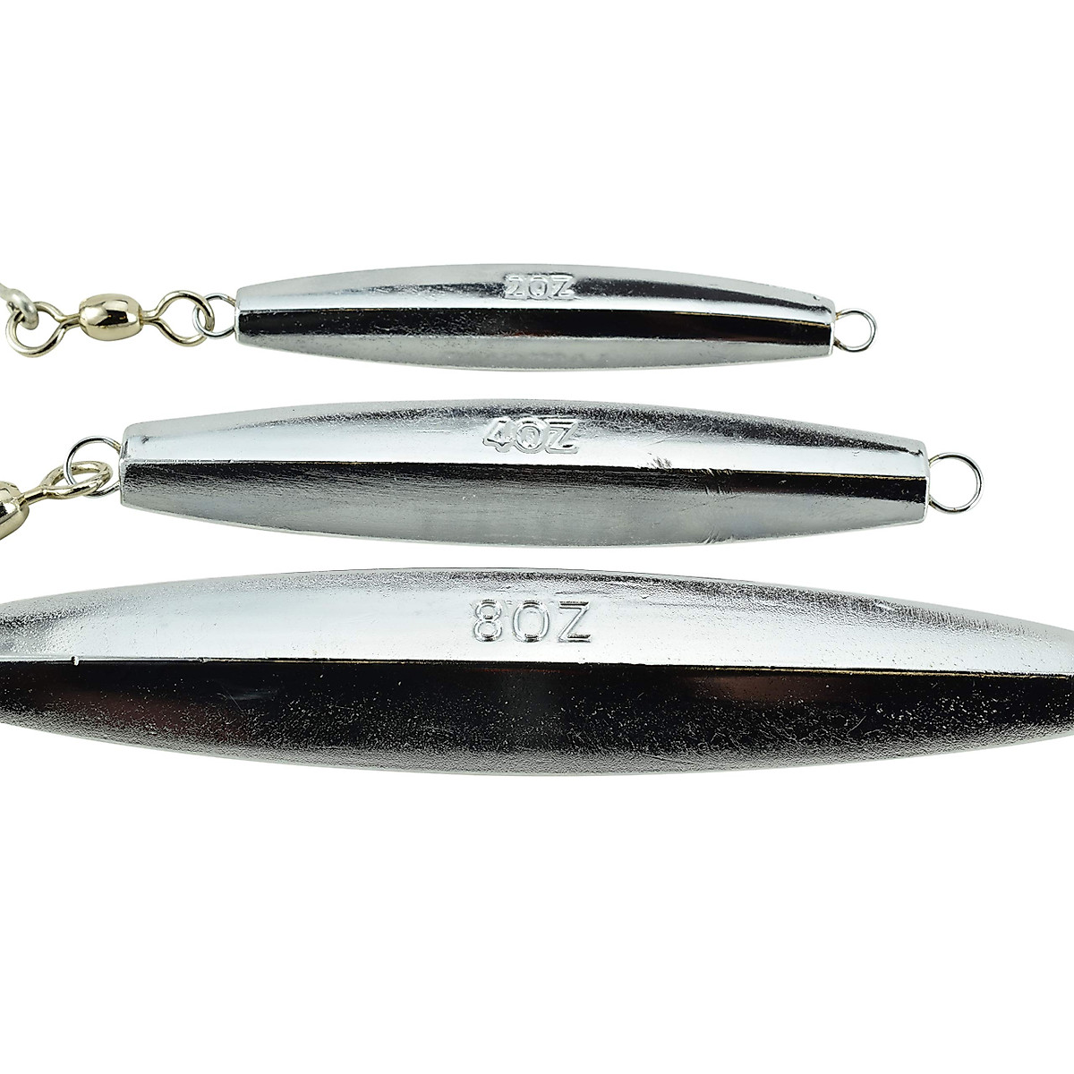 LAST CAST TACKLE 2-8oz Chrome Diamond Jig - 2 Pack - 3 Sizes to Choose from (2oz)
