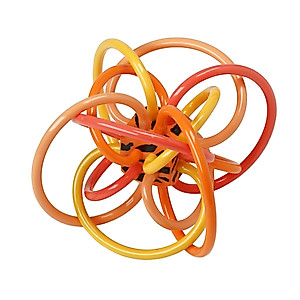 Manhattan Toy Year of The Tiger Winkel Rattle and Sensory Teether Toy Multicolor
