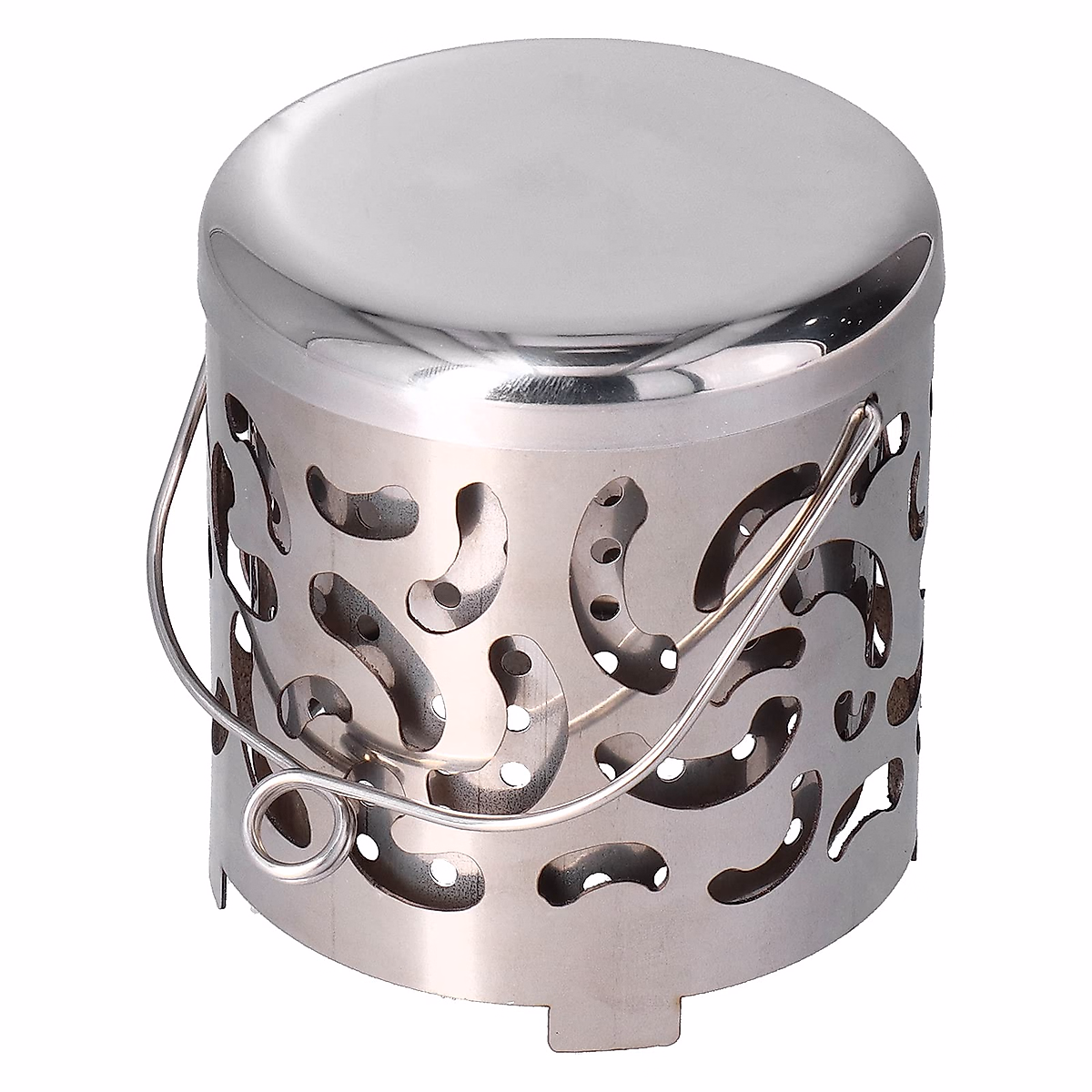 Tent Heating Cover, Camping Heater Stove Portable Good Heating Effect Stainless Steel Camping Heater with Handle for Picnic for Hiking for Outdoor