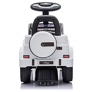 Best Ride On Cars Mercedes G-Wagon Push Car, White, Large