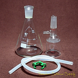 Deschem 500ml,24/40,Suction Filtration Device,47mm Buchner Funnel & Glass Flask
