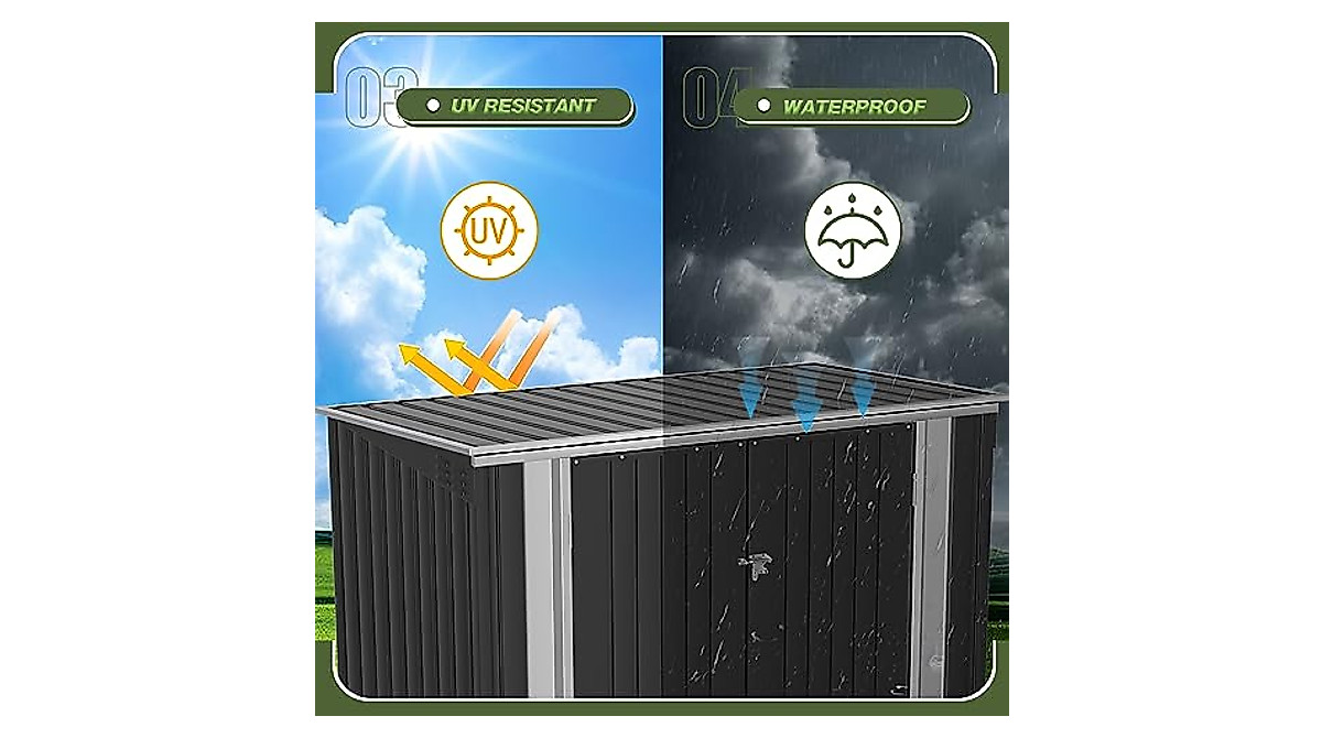 Flamaker 5.8x3.3 FT Storage Shed - Optimize Your Outdoor Space