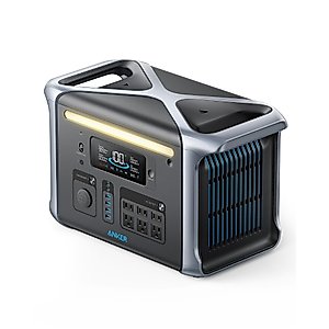 Anker SOLIX F1200 Portable Power Station, PowerHouse 757, 1800W Solar Generator, 1229Wh Battery Generators for Home Use, LiFePO4 Power Station for Outdoor Camping, and RVs (Solar Panel Optional)