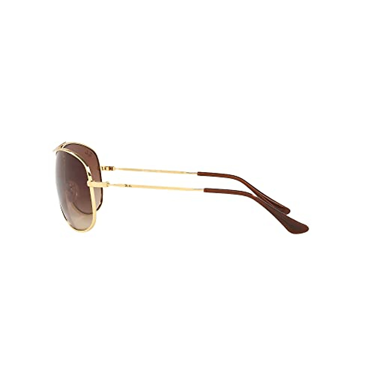 Ray-Ban RB3293 Metal Pilot Sunglasses, Gold/Dark Brown Gradient, 63 mm