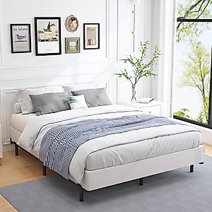 ALDRICH 7 Inch Heavy Duty Metal Box Spring Mattress Foundation 3000lbs Max Weight Capacity/Non-Slip/No Noise/Easy Assembly/Easy Clean Cover,King