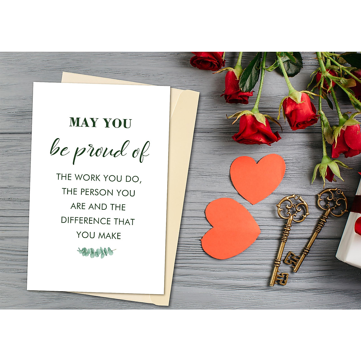 Heyshoo May You Be Proud Of The Work You Do, Thank You Card, Teacher Thank You Card, Corporate Key Worker Thanks Gift