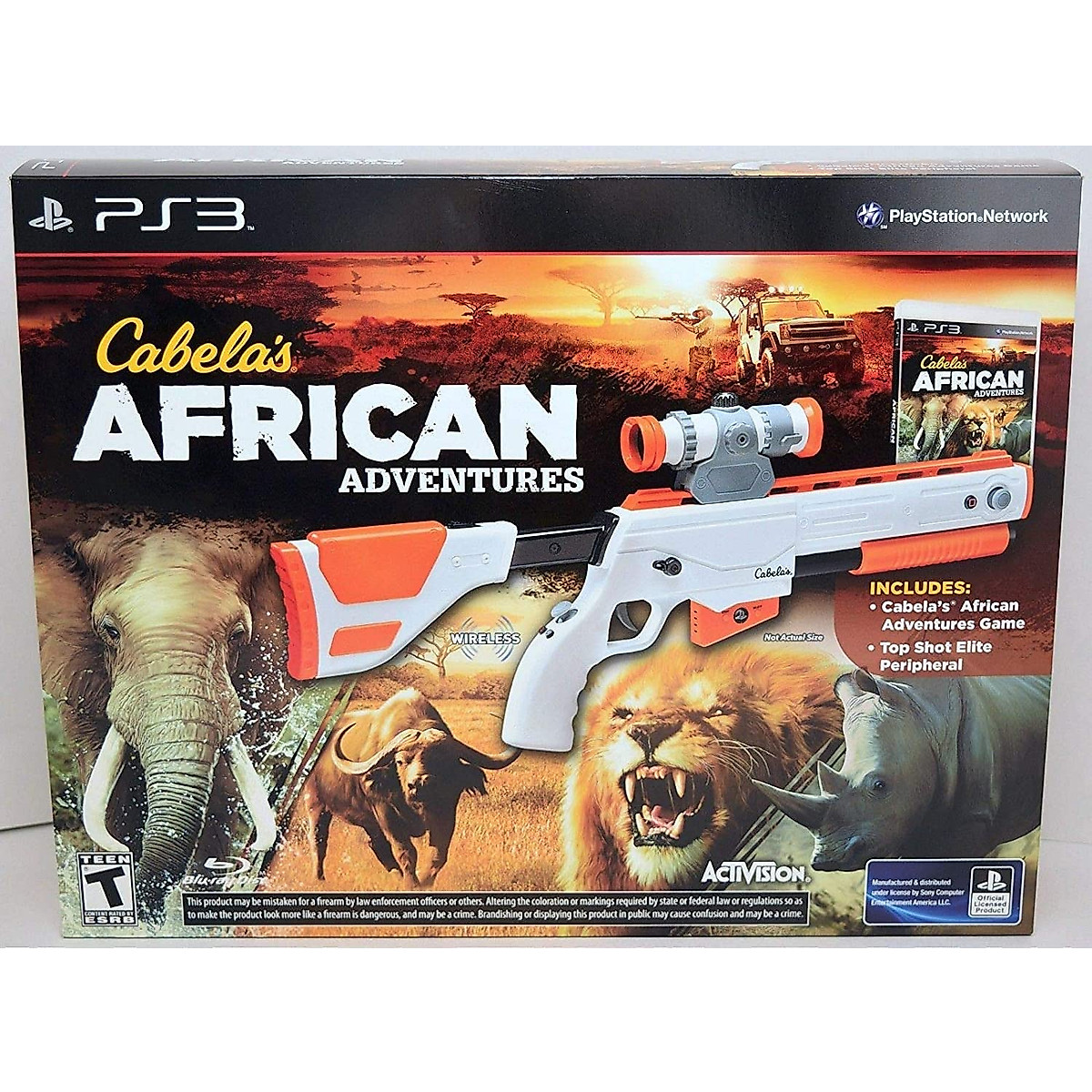Cabela's DOUBLE GUN BUNDLE Shadows of Katmai + African Adventures Games for Sony PS3 Playstation 3