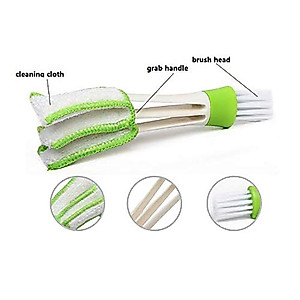 WOIWO Cleaning Brush For Air Outlet Of Two-Headed Car Air Conditioner, Soft Brush For Instrument Panel Dusting, And Cleaning Articles For Interior Decoration