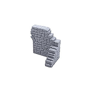 EnderToys Ruined Stone Walls Set A, Terrain Scenery for Tabletop 28mm Miniatures Wargame, 3D Printed and Paintable
