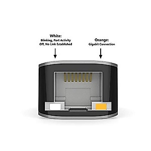 EZQuest USB-C to Gigabit Ethernet Adapter, 10/100/1000 Mbps with Anodized Aluminum Sleeves and LED Status Indicators for MacBook, MacBook Pro/Air, iPad Pro, Chromebook, XPS, Galaxy S9/S8 and More