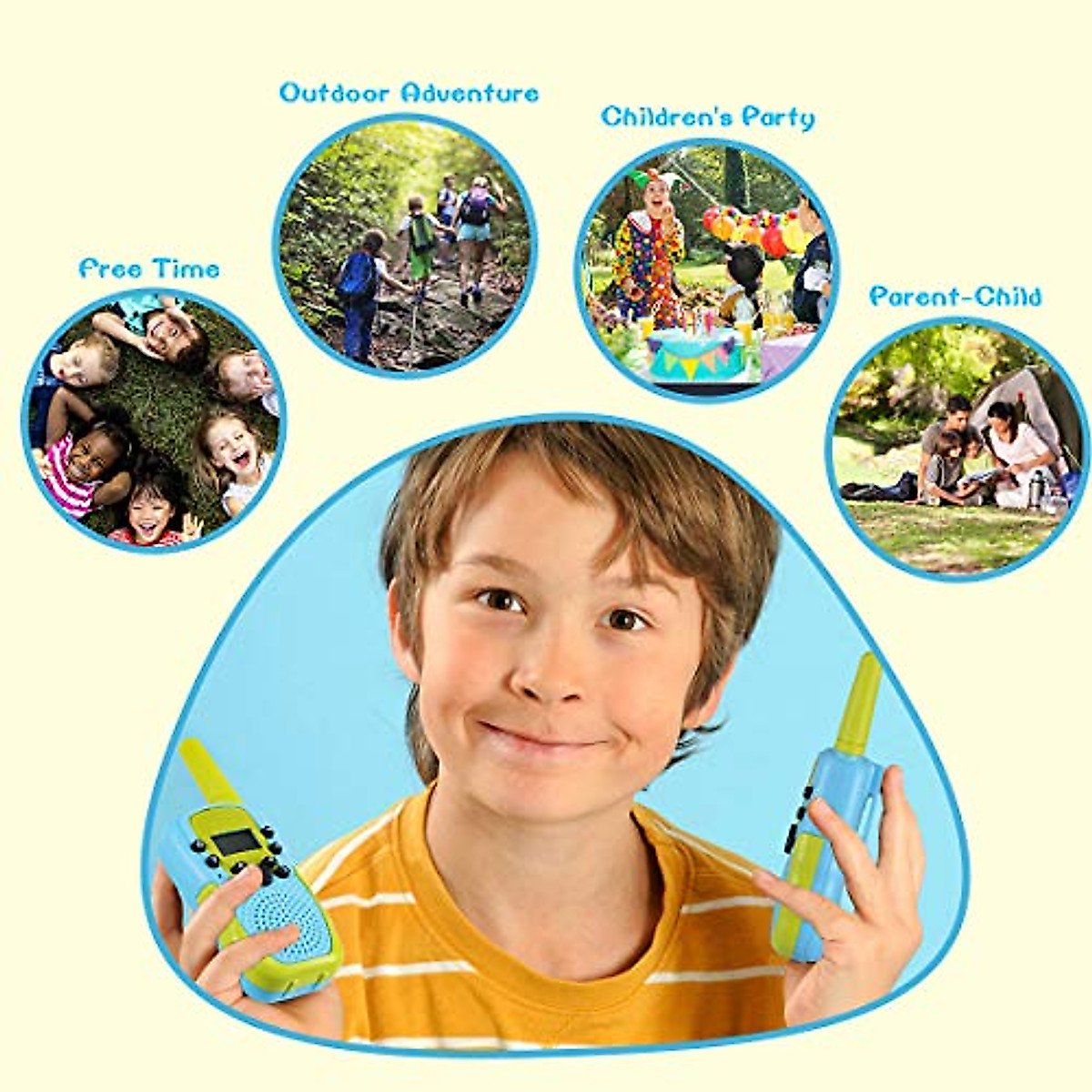 Selieve Toys for 3-12 Year Old Boys Girls, Walkie Talkies for Kids 22 Channels 2 Way Radio Toy with Backlit LCD Flashlight, Easter Basket Stuffers, 3 Miles Range for Outside, Camping, Hiking