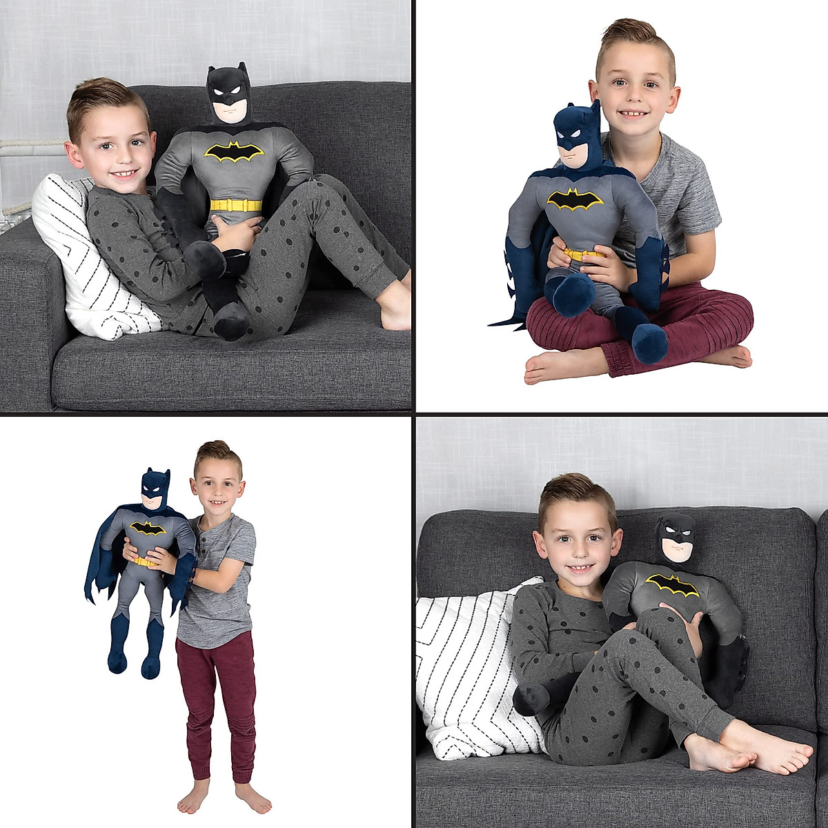 Franco Kids Bedding Super Soft Plush Cuddle Pillow Buddy, One Size, Batman