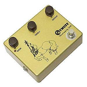 YMUZE Handmade GOLD Professional Overdrive Boost Guitar Effects Pedal