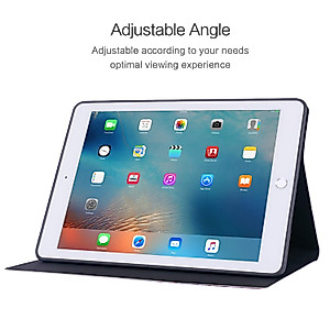 Vimorco Case for ipad 9.7 Inch 5th/6th Generation 2017 2018 /Ipad air 1/ Ipad Air 2 with Auto Wake/Sleep, Premium Leather Folio Stand Cover, Purple Marble