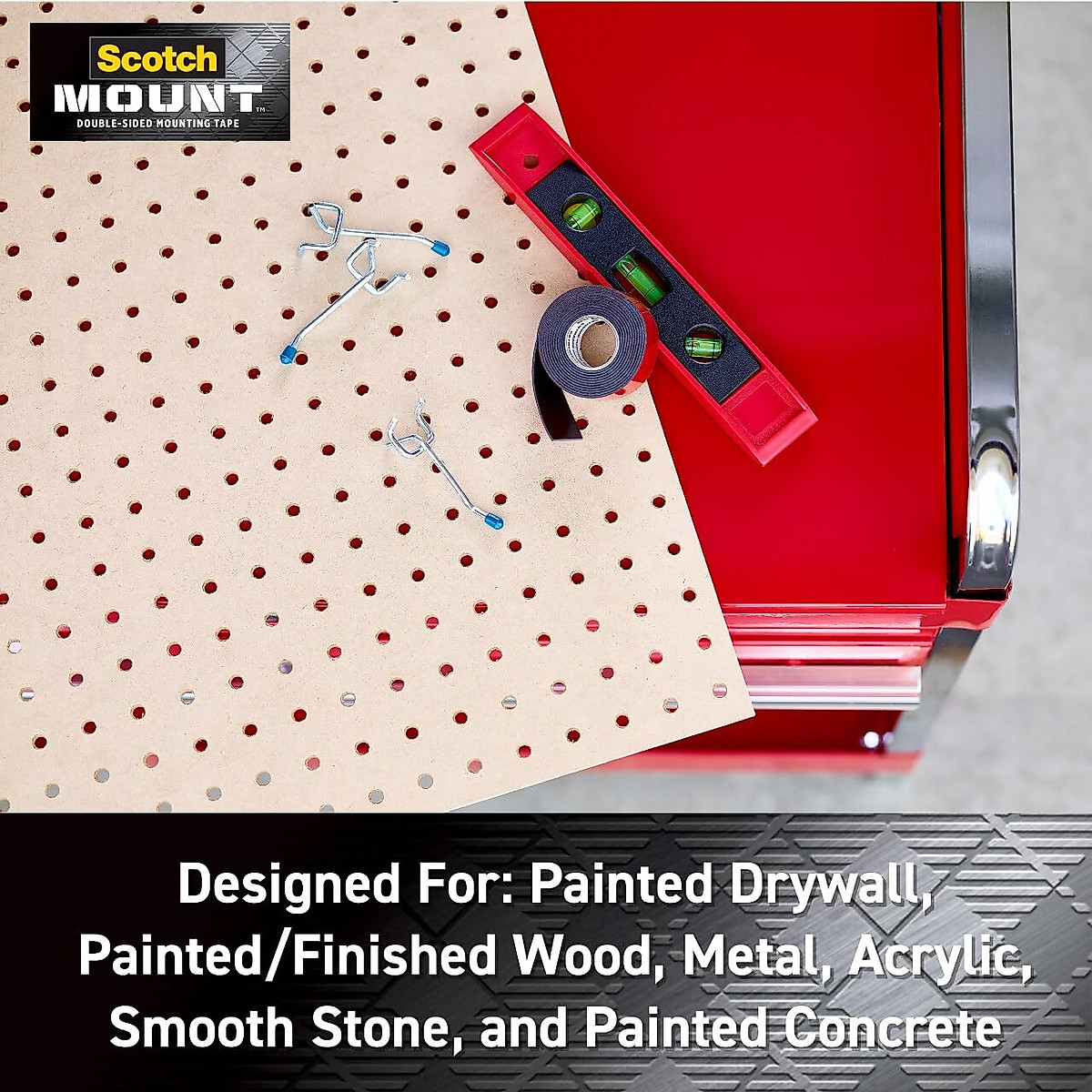 Scotch-Mount Extreme Double-Sided Mounting Tape Mega Roll 414H-Long-DC, 1 in x 400 in