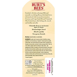 Burt's Bees Milk and Honey Body Lotion, 12 Ounces (Pack of 3)
