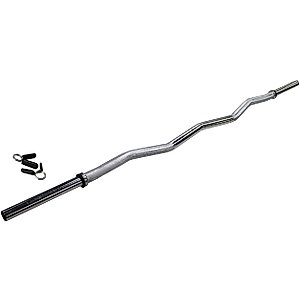 Ader Hollow E-Z Curl 1" Bar w/ 4 pcs of 1.25lb + 2.5lb Gray 1" Standard Weight Plates