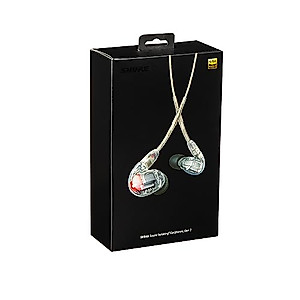Shure SE846 PRO Gen 2 Wired Sound Isolating Earphones, Secure in-Ear Earbuds, High-End Professional Sound, Hi-Def Four Drivers, Upgraded Sound Filters, Durable Quality, Customizable Frequency - Clear