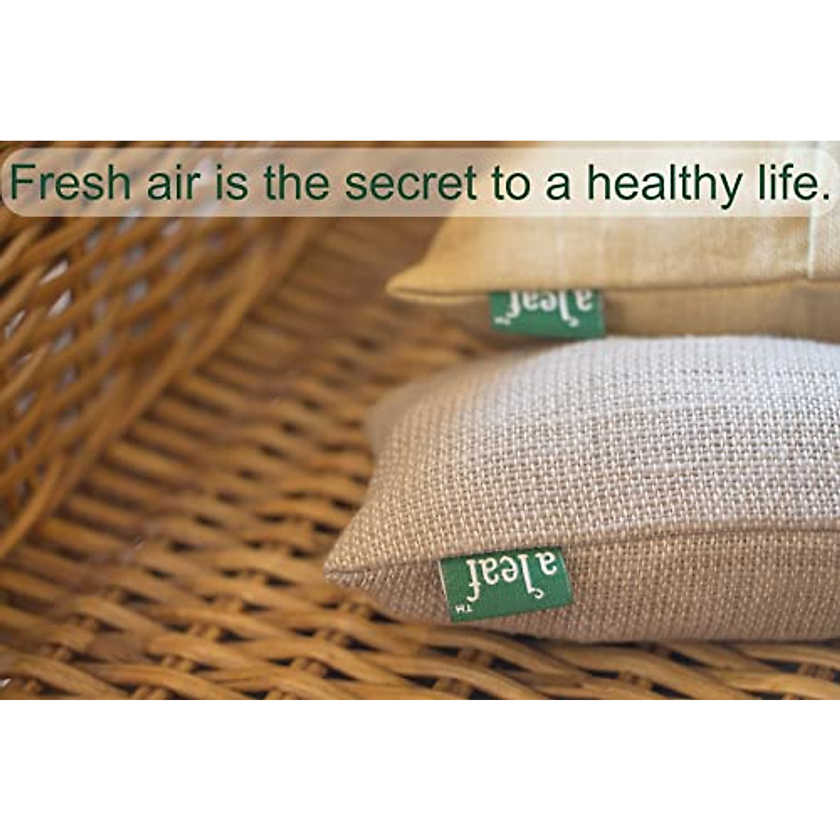 Bamboo charcoal air purifying bag, Naturally Dyed and Canada-Made odor absorber bags, a scent free, chemical free activated bamboo charcoal smell eliminator bags, 8 small light grey color bags