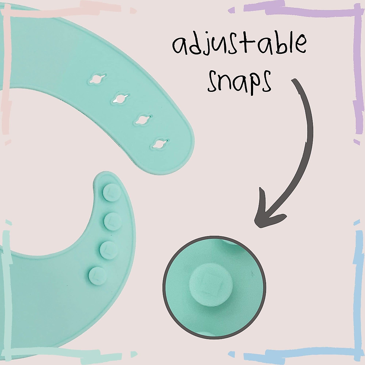 BrushinBella Baby Feeding Set - Collapsible Feeding Supplies for Travel - Food Grade Silicone Suction Baby Bowl, Baby Plate, Baby Bib, Baby Spoons First Stage - Cute Baby Eating Supplies Toddler Gift