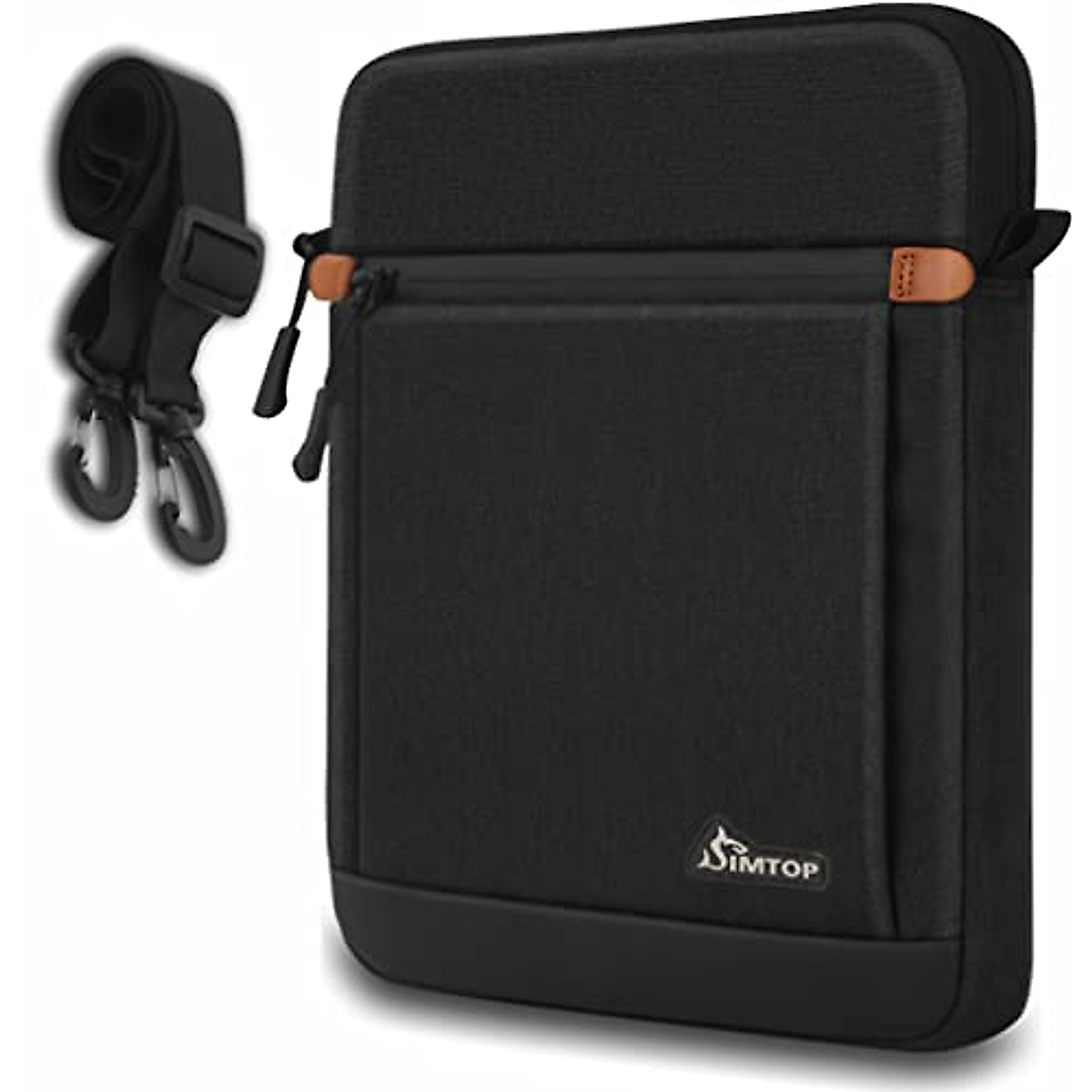 12.9 Inch Tablet Sleeve Compatible with iPad Pro 12.9-inch (3rd/4th/5th/6th Generation), Samsung Galaxy Tab (S9 FE/S9+), SurfacePro 8/9, YKK Zipper, Detachable Shoulder Strap, Hidden Handle.