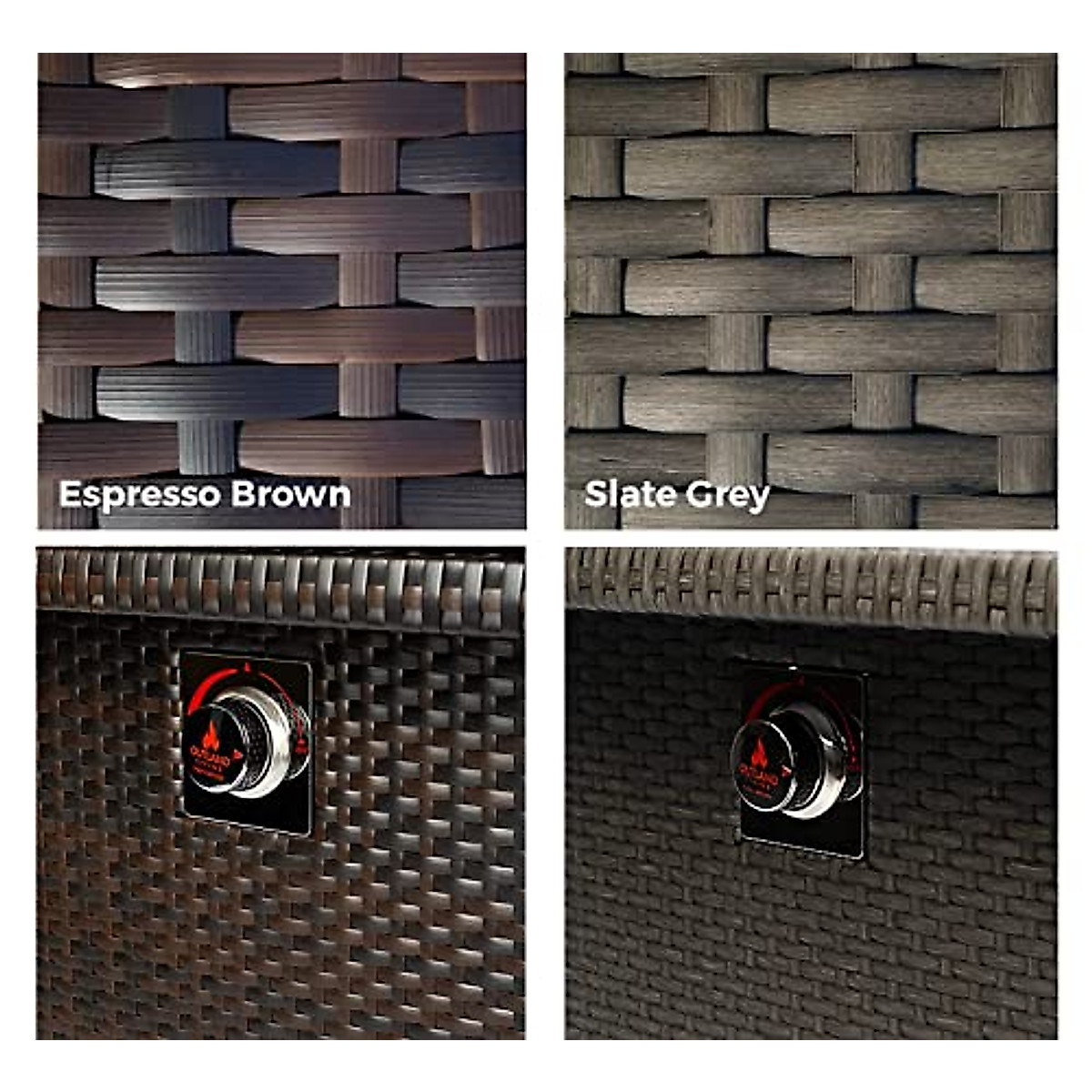 Outland Living Series 403-Slate Grey Fire Table, Slate Grey/50,000 BTU