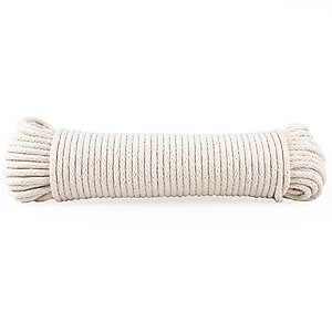 Rope & Cord Cotton Clothesline – 7/32” Cotton Rope – 100 Feet