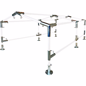 10' x 20' Low Peak Canopy Fittings Kit, DIY Metal Carport Frame Parts, 1" EMT