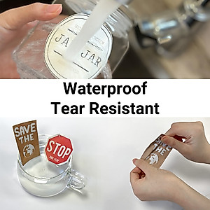 akaca Sticker Paper, 8.5x11, Printable Vinyl Self Adhesive Paper 30 Sheets, Matte White Waterproof Tear Resistant for Laser & Inkjet Printer, 216 x 279 mm