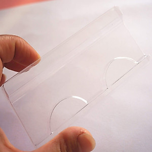 100pcs Transparent Empty Eyelash Lash Trays Holder Good Plastic Packaging Box Eyelash Storage Case Boutique Beauty Salons Rectangle for 25MM