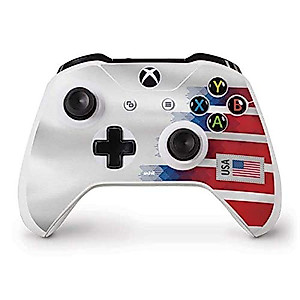 Skinit Decal Gaming Skin Compatible with Xbox One S Controller - Originally Designed USA Soccer Flag Design