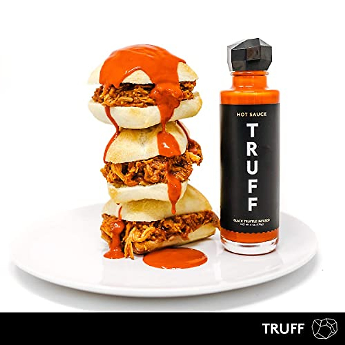 TRUFF Original Black Truffle Hot Sauce, Gourmet Hot Sauce with Ripe Chili Peppers, Black Truffle Oil, Organic Agave Nectar, Unique Flavor Experience in a Bottle, 6 oz.