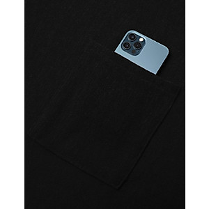 Ohoo Men's Hooded Poncho Cape Cloak Fashion Hoodie Pullover with Pockets / DCF702-BLACK-XL