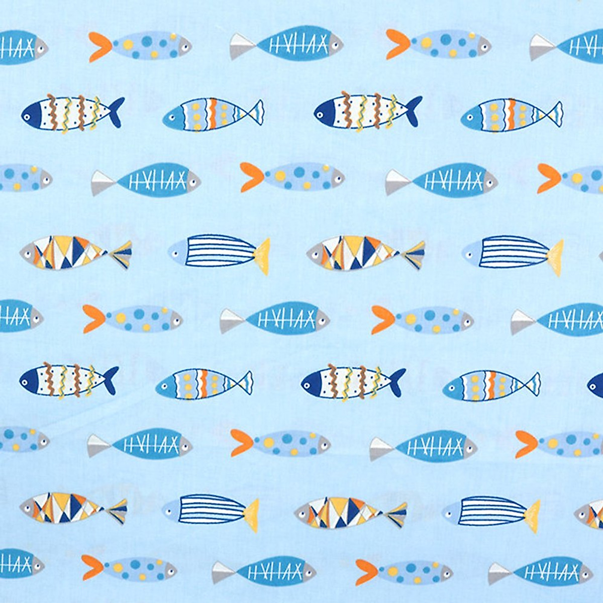 Hanjunzhao Zoo Animals Fat Quarters Fabric Bundles, Bear Fish Print Precut Sewing Quilting Fabric,18" x 22"(Multi)