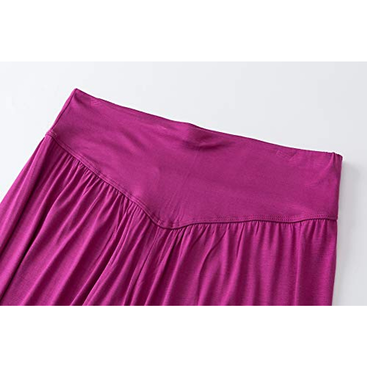 AvaCostume Womens Modal Cotton Soft Yoga Sports Dance Harem Pants, XL, Fuchsia