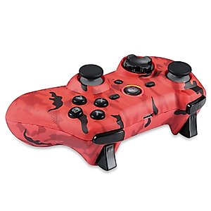 EasySMX 2.4G Wireless Controller for PS3, PC Gamepads with Vibration Fire Button Range up to 10m Support Steam PC PS3 Android Devices and TV Box