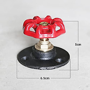 Retro Creative Metal Hand Wheel Hooks Wall Mounted Hardware Robe/Hat/Coat Hangers Door Knobs