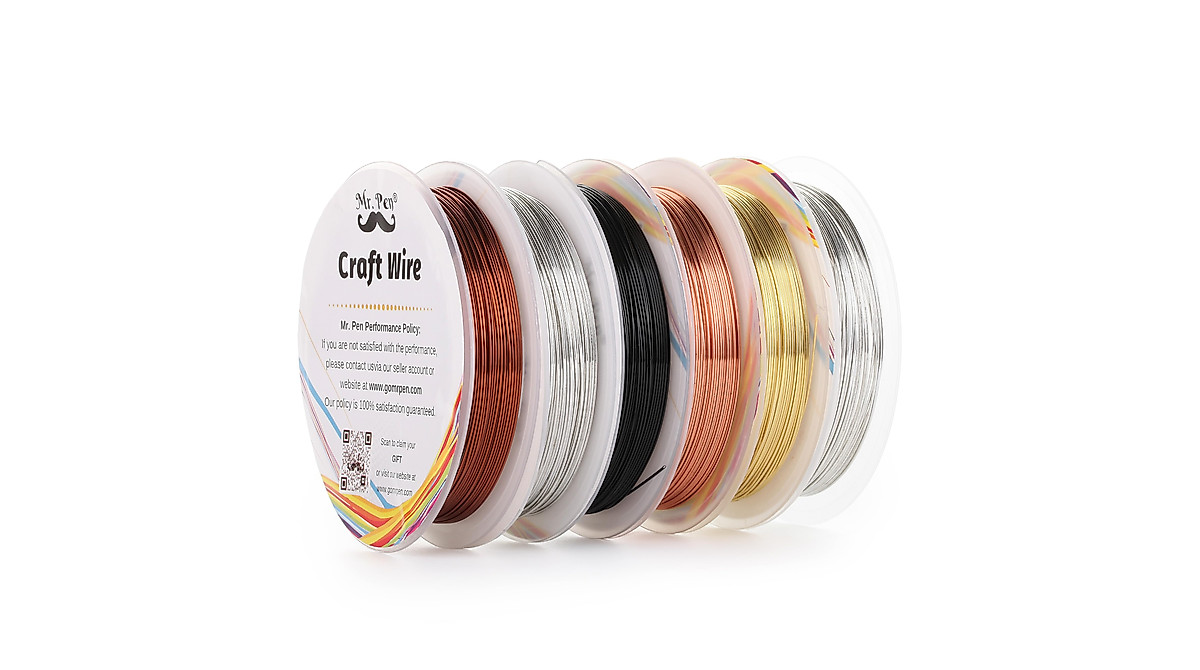 Mr. Pen Beading Wire for Jewelry Making - 6 Rolls of Flexible Aluminum Wire