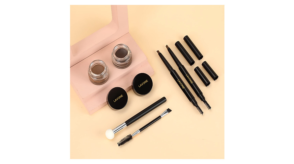 LAVONE Eyebrow Stamp Kit - Define Your Brows Effortlessly