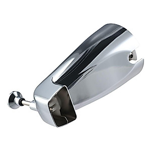 iuniq 2 Function Tub Spout,Wall Front Mount Compatible Slip On Diverter Tub Spout,Universal Stainless Steel Silver Durable Easy to Install Bathroom Bathtub Faucet