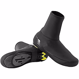 Cycling Shoe Covers Waterproof Cycling Shoe Covers, Thermal Warm Bike Overshoes with Reflective Strip, Waterproof Windproof Cycling Shoe-Covers for MTB Road Bike Booties Unisex (Size : L)