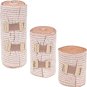 FOMIYES 3pcs Elastic Supplies Wrap Trans Tape Elastic Sports Tape Paper Tape Wrap Compression Thigh Wrap Compression Strap Elastic Fibers Stripe