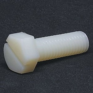 5/8"-11 x 2" Nylon UNC (Coarse) Hex Head Cap Screws, 5 pk.