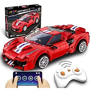 WISEPLAY STEM Toys for 7-10 Year Old Boys & Girls - 306pcs RC Car Building Block Set - STEM Building Toys for Boys & Girls Ages 6 8 12 - Great Remote Control Car Birthday Gift for Kid
