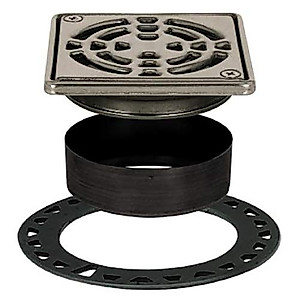 Schluter Kerdi-Drain Grate Kit, 4" Stainless Steel Finish