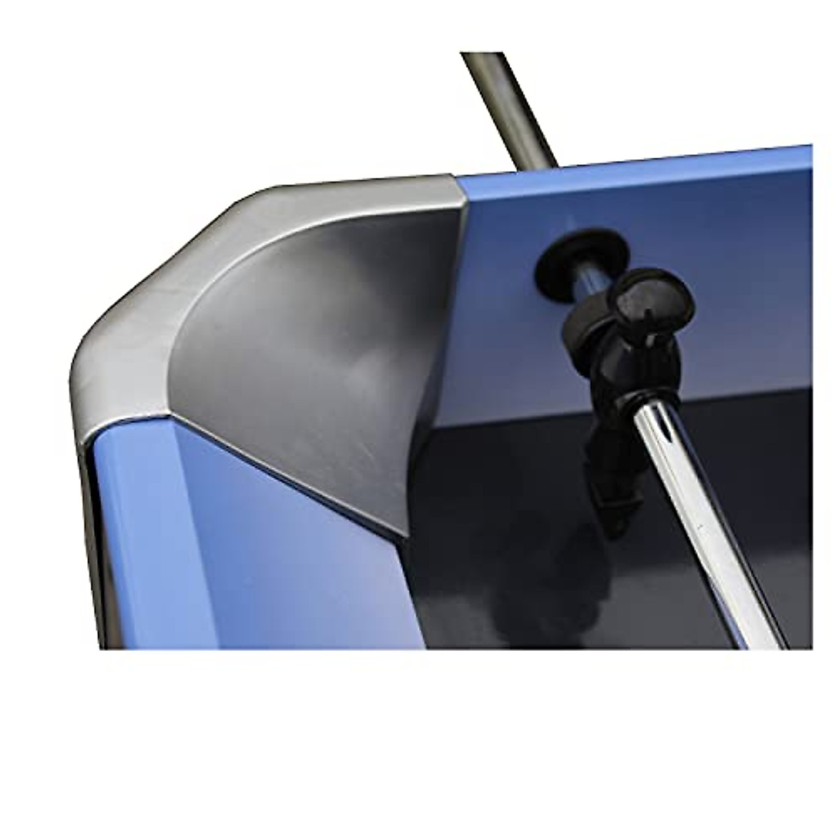 Hathaway Blueridge 48-in Competition Foosball Table, Arcade Table Soccer for Game Rooms, Includes (2) 31-mm Foosballs,Blue/Silver/Black